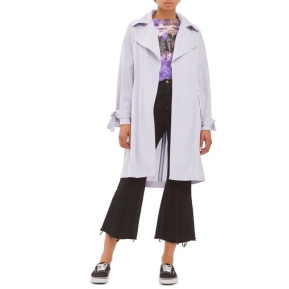 Topshop | Jackets & Coats | Topshop Pastel Lilac Truster Duster Trench ...